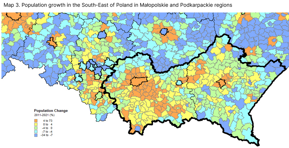 10 years of Demographic Change in Poland | Geolytix