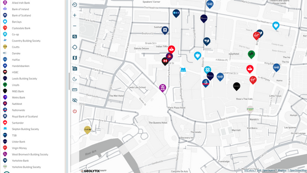 UK Bank & Building Society Locations | GEOLYTIX